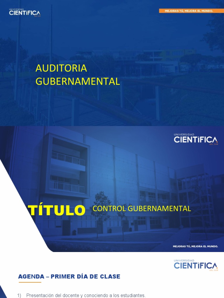 1.1.1.AUDGUB Ctrol Gubernamental S1 07012023 | PDF | Auditoría | Judicaturas