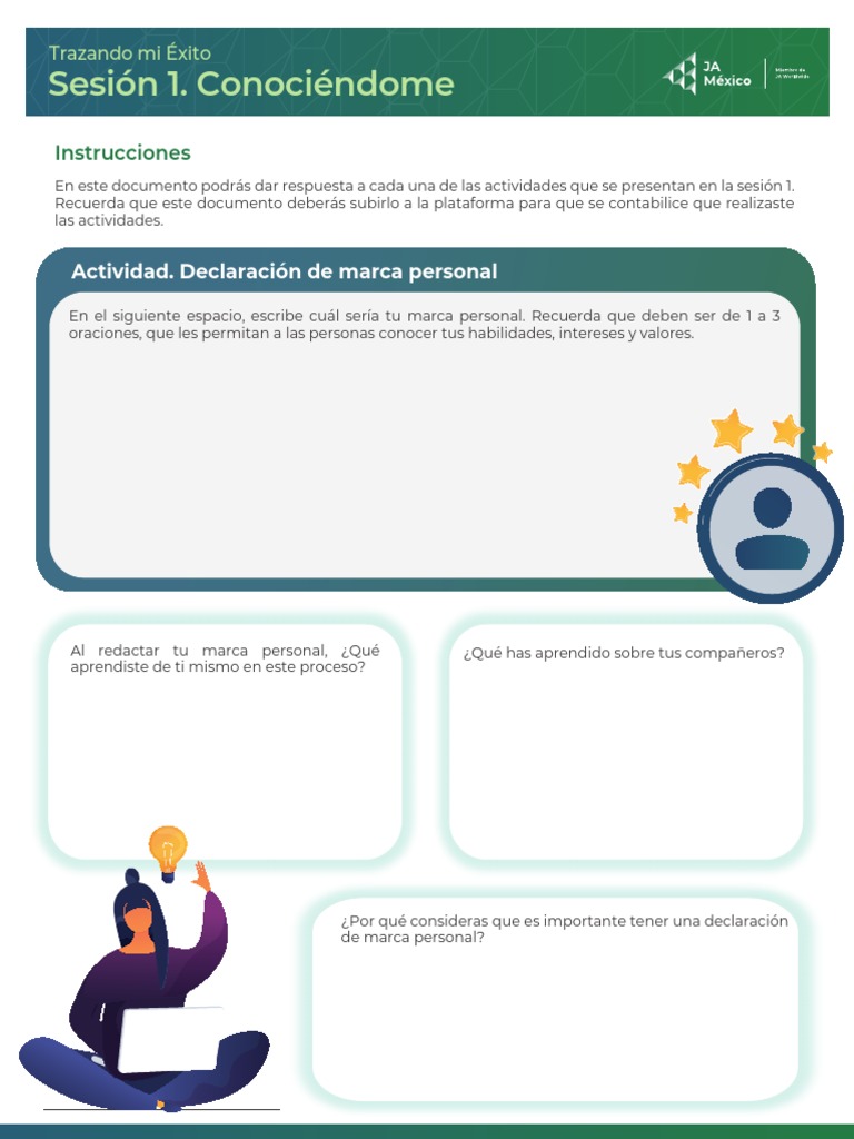 Sesión 1 Conociéndome Actividades Pdf