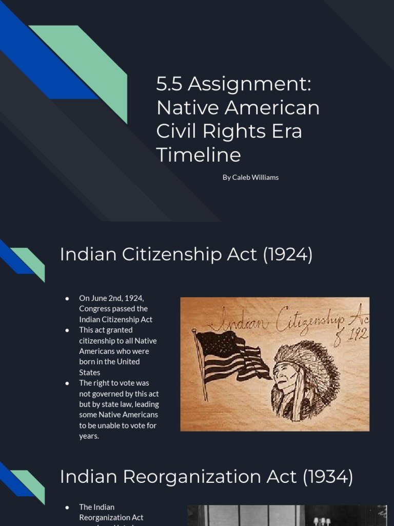 5.5 Assignment - Native American Civil Rights Era Timeline | PDF ...