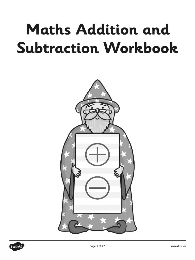 Maths and Addition Workbook | PDF | Subtraction | Numbers Maths and Addition Workbook | PDF | Subtraction | Numbers