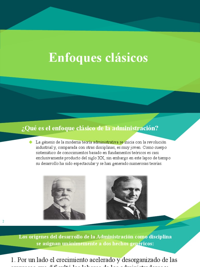 Presentación de Los Enfoques Clásicos | PDF | Burocracia | Max Weber