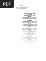 Letra de la Canción "Aurora" | PDF | Obras de lengua italiana ...