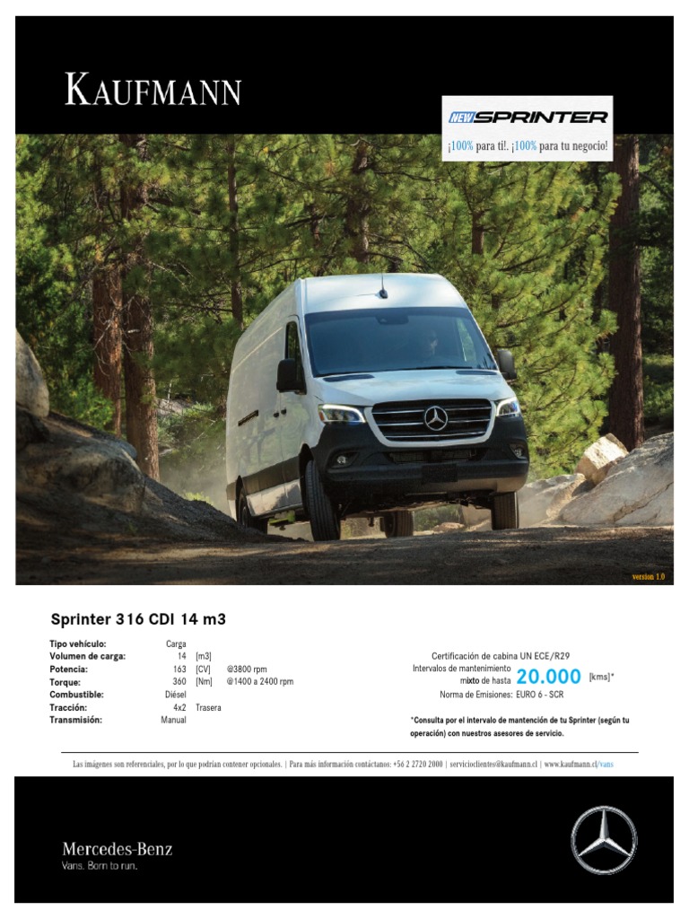 Ficha NEW-SPRINTER-316-CDI-14-m3 | PDF | Turbocompresor | Tecnología de ...