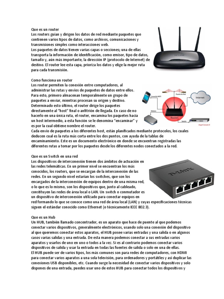 Que Es Un Router | PDF | Enrutador (Computación) | Red de computadoras
