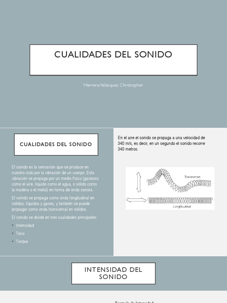 Cualidades Del Sonido | PDF