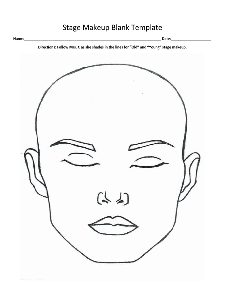 Stage Makeup Blank Template | PDF | Career & Growth | Teaching Methods ...