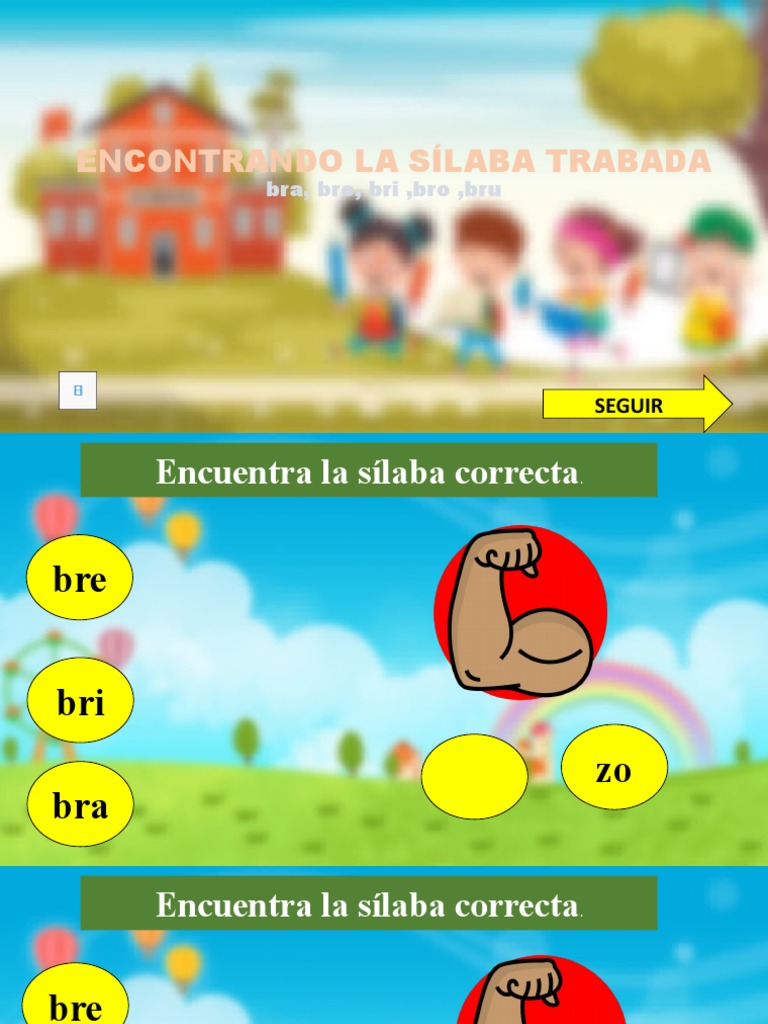 Sílaba Bra Bre Bri Bro Bru | PDF
