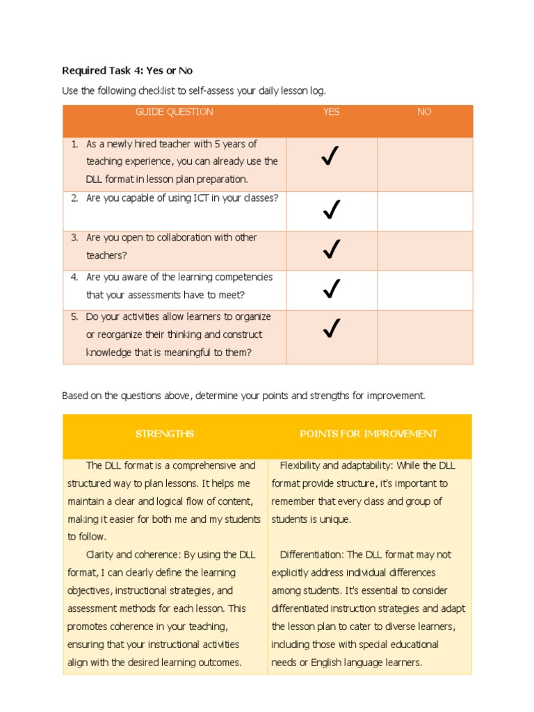 Required Task 4 | PDF | Differentiated Instruction | Educational Assessment