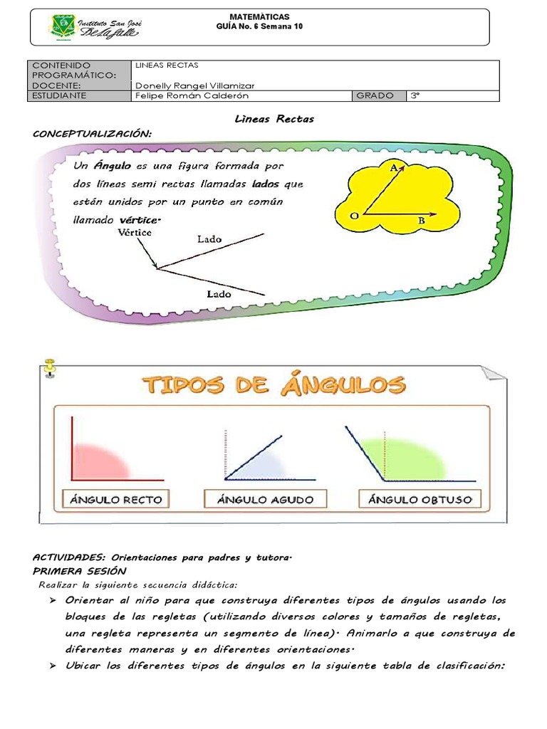 Guía No.6 - F. - ANGULOS | PDF