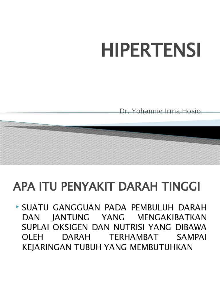 Materi Presentasi Hipertensi Prolanis | PDF