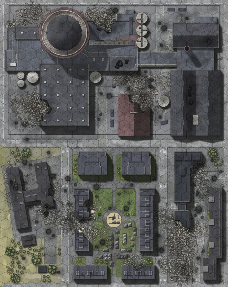Twilight - 2000 - Urban Operations - Scenario Site Maps (440x277mm ...