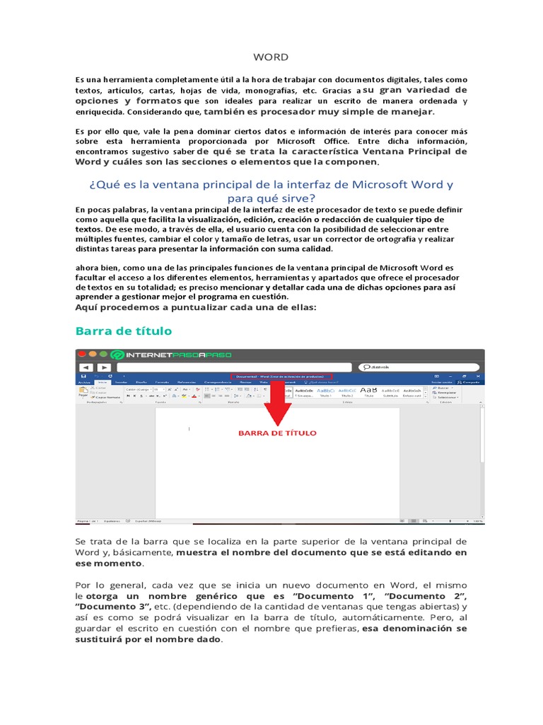 Documento PDF | PDF | Ventana (informática) | Microsoft Word