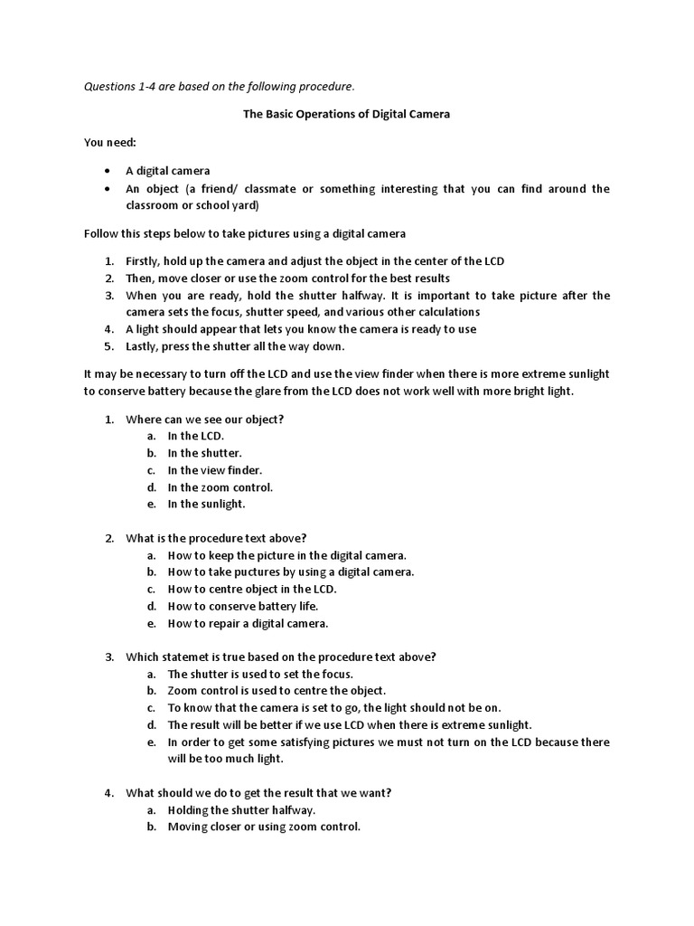 Review 1 | PDF | Camera | Digital Camera