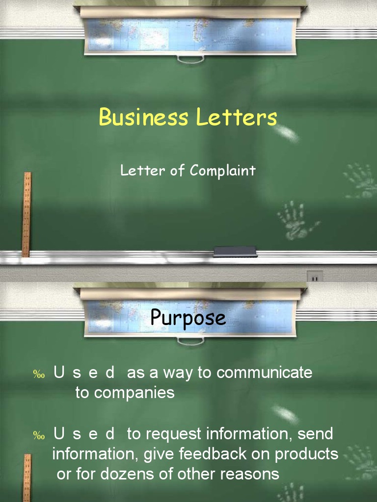 Business Letter PPT | PDF | Written Communication | Communication