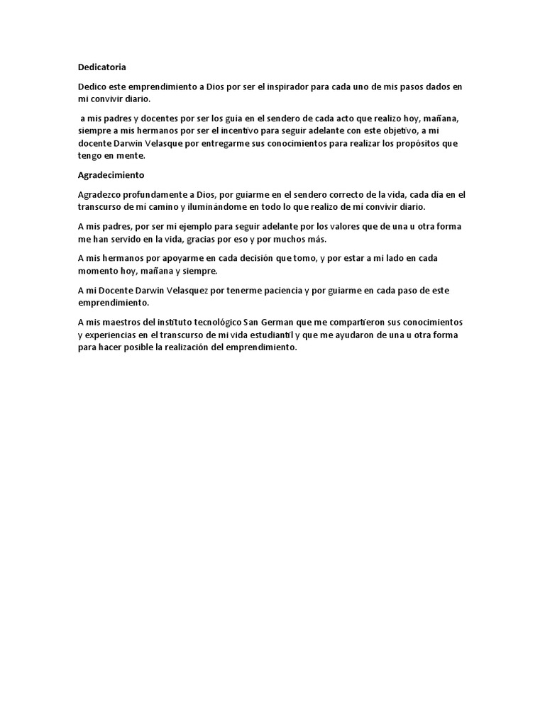 Dedicatoria | PDF