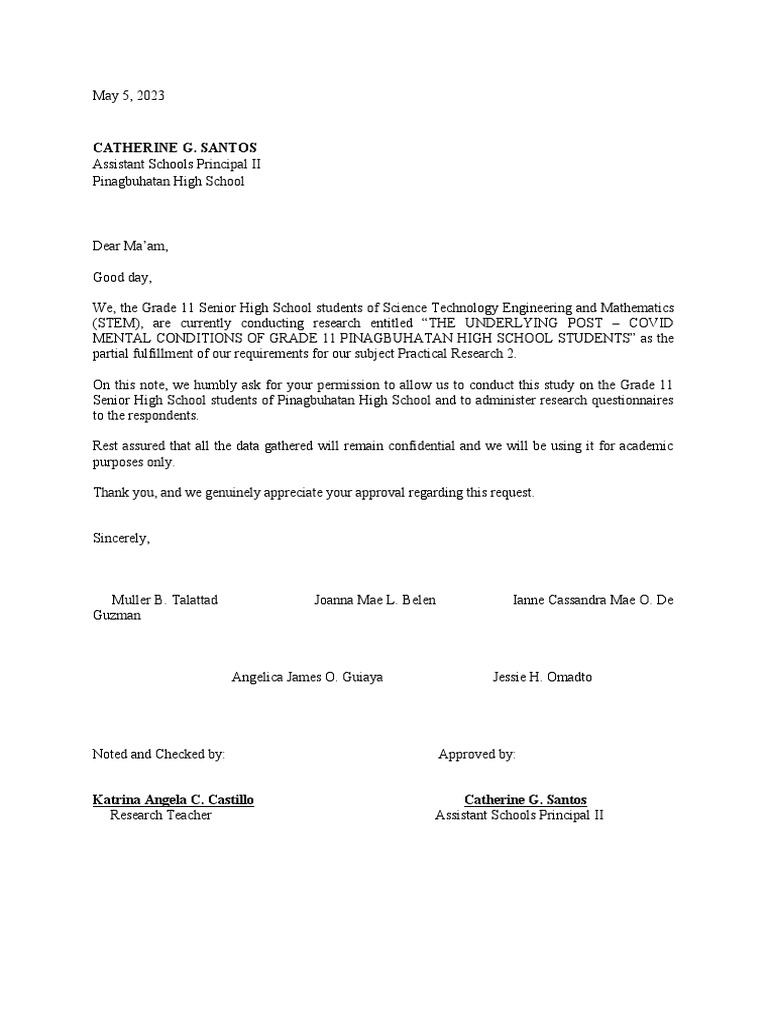 Permission Letter | PDF