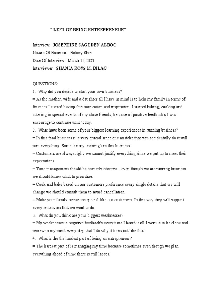 Interview | PDF