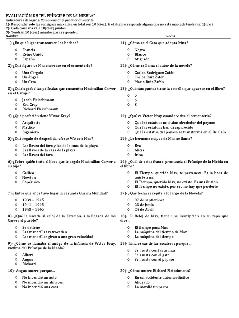 Ev. El Príncipe de La Niebla | PDF
