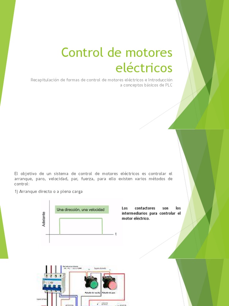 Formas de Control de Motores Electricos PLC Intro | PDF