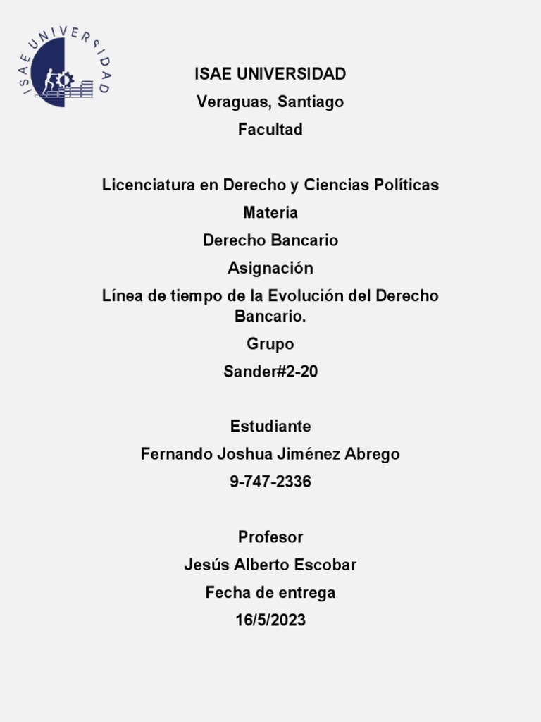 Evolución del Derecho Bancario | PDF