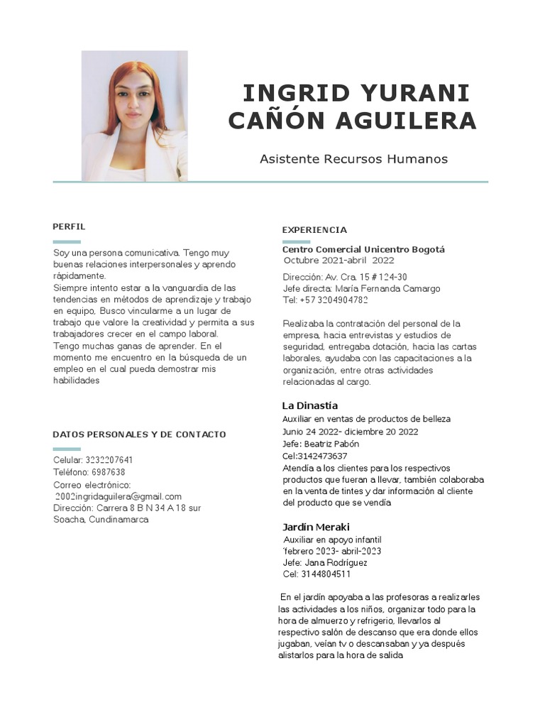 Curriculum Ingrid | PDF