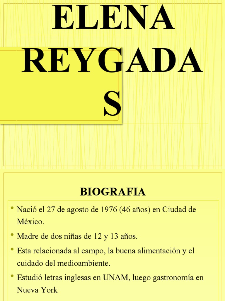 Biografía de Elena Reygadas | PDF