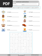 Sopa de Letras de Sustantivos Colectivos y Abstractos - 1 | PDF