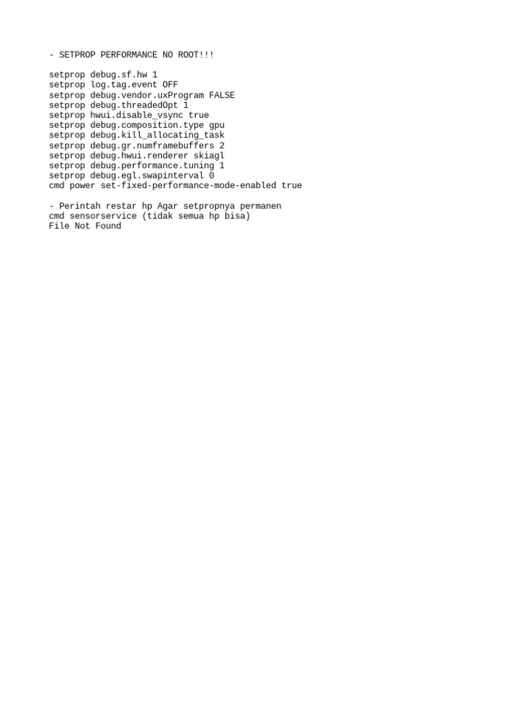Setprop Performance V2 Sfile Pdf