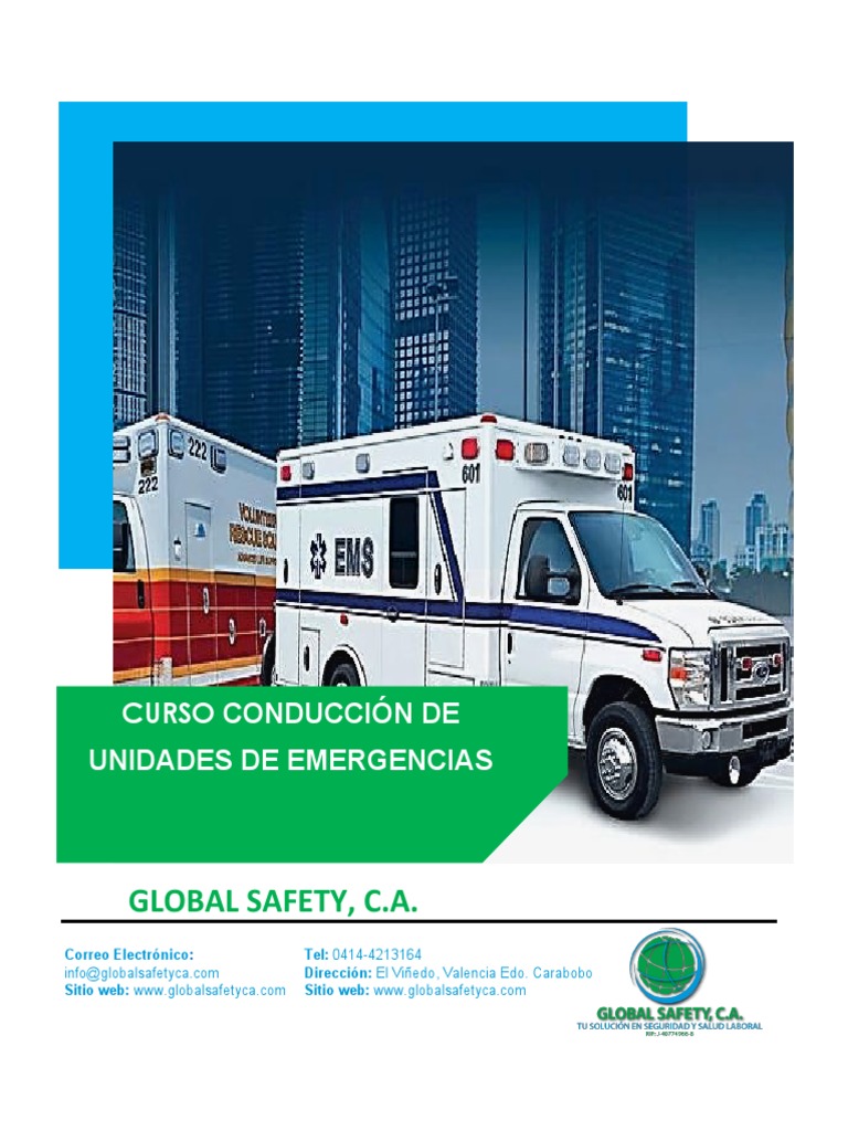 Conducción de Unidades de Emergencias GS | Descargar gratis PDF | Ambulancia | Defensa Civil
