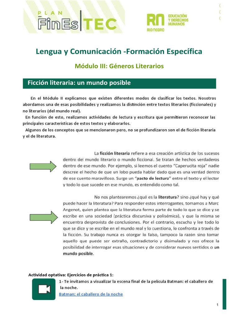 Módulo III Lengua y Literatura | PDF | Poesía | Cuentos