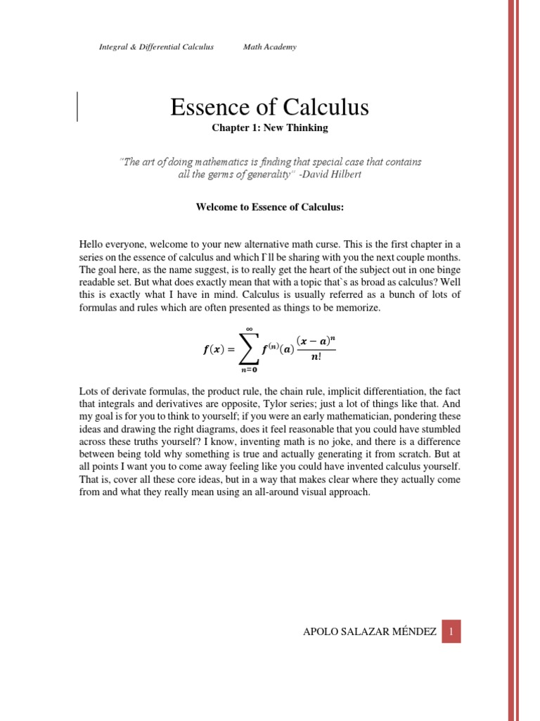 Integral and Differential Calculus Math | PDF | Area | Calculus
