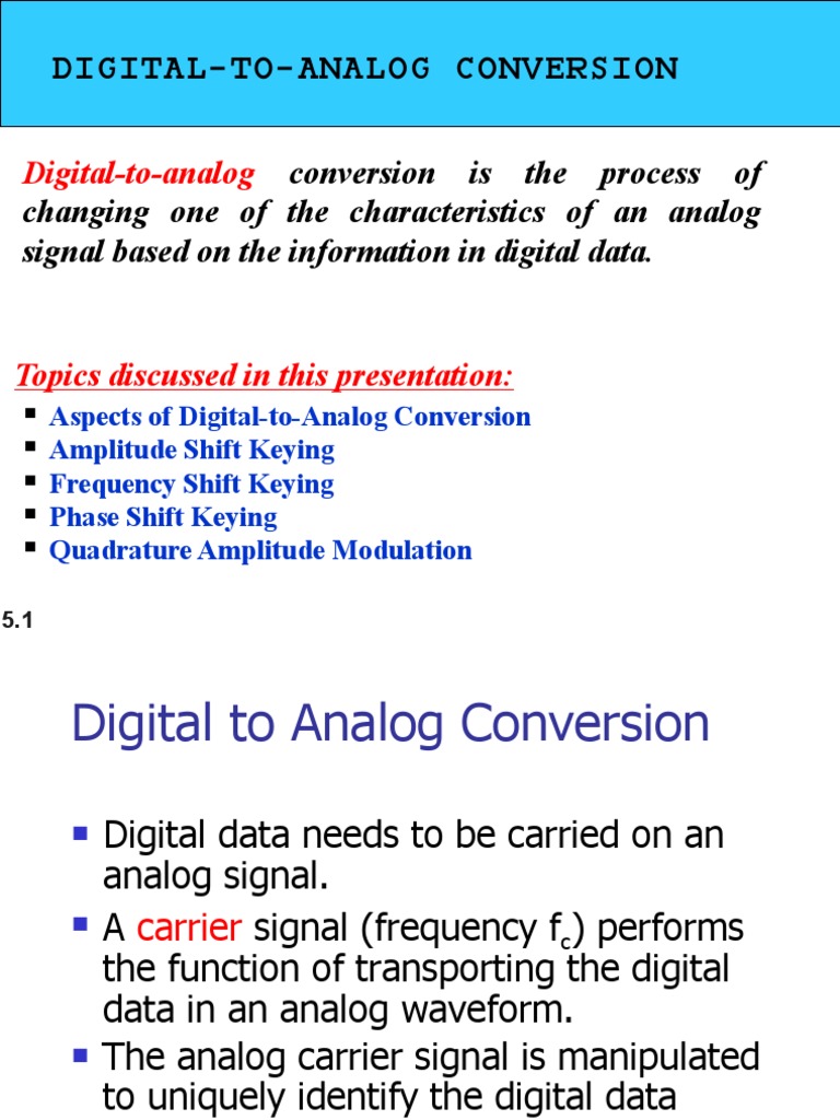 Digital-to-Analog Conversion Guide | PDF