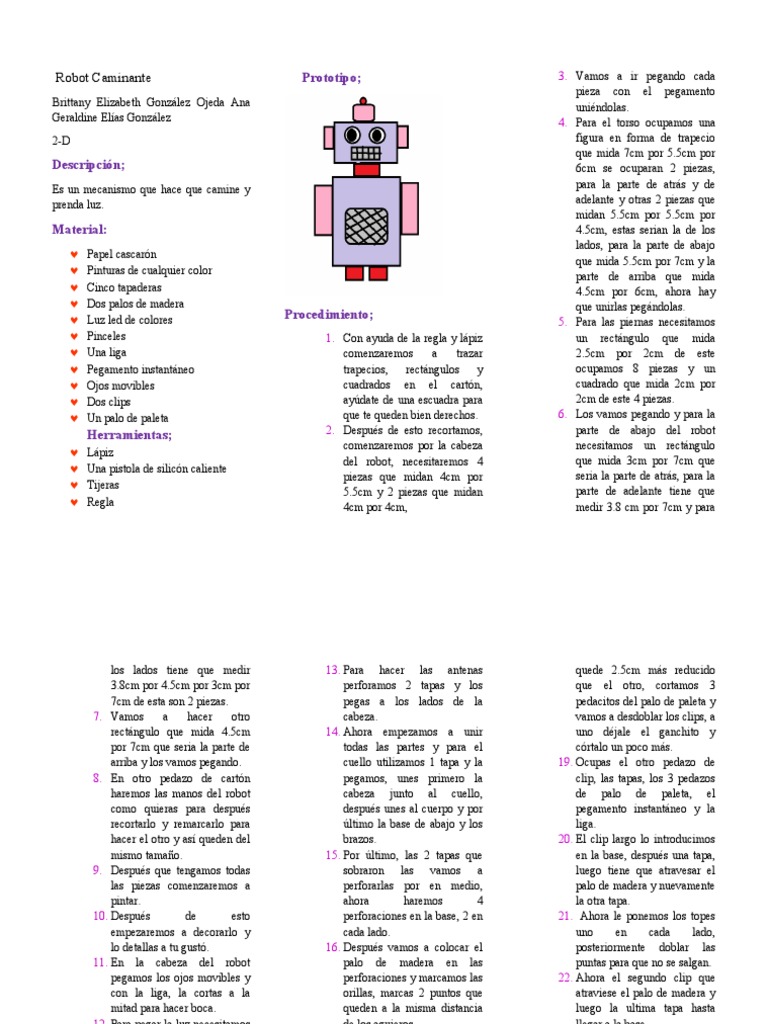 Manual Del Robot | PDF