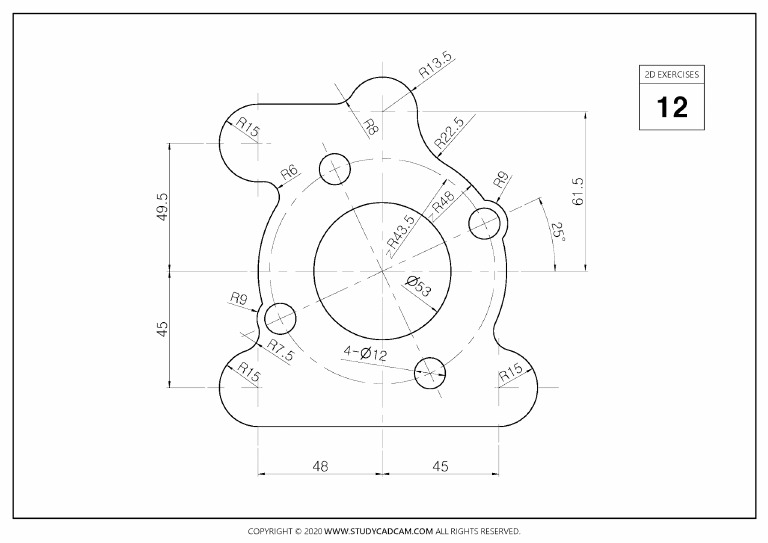 Studycadcam Ex12 | PDF
