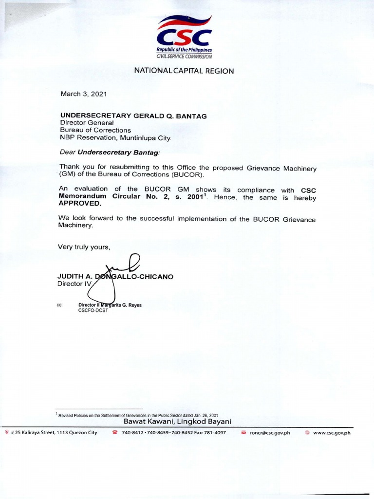 BUCOR Grievance Machinery | PDF | Employment | Salary