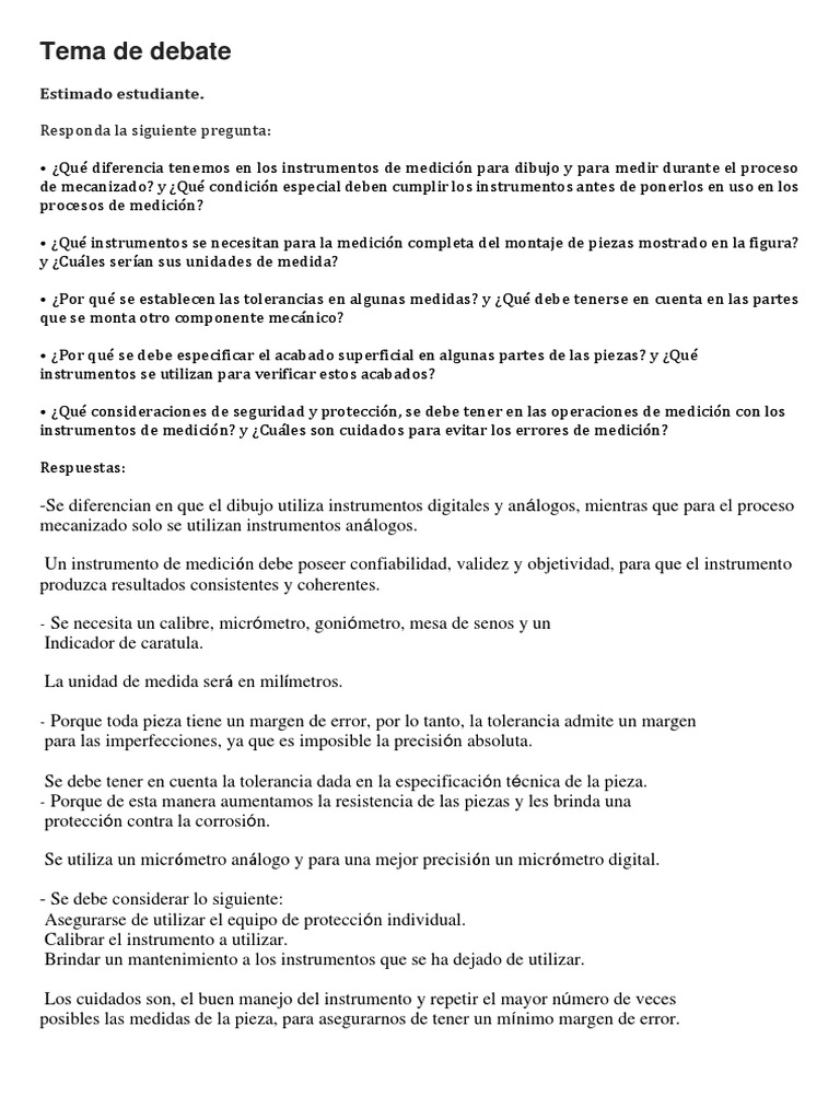 Tema de Debate | PDF