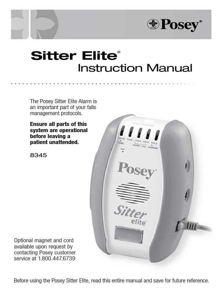 Posey Sitter Elite Alarm | PDF