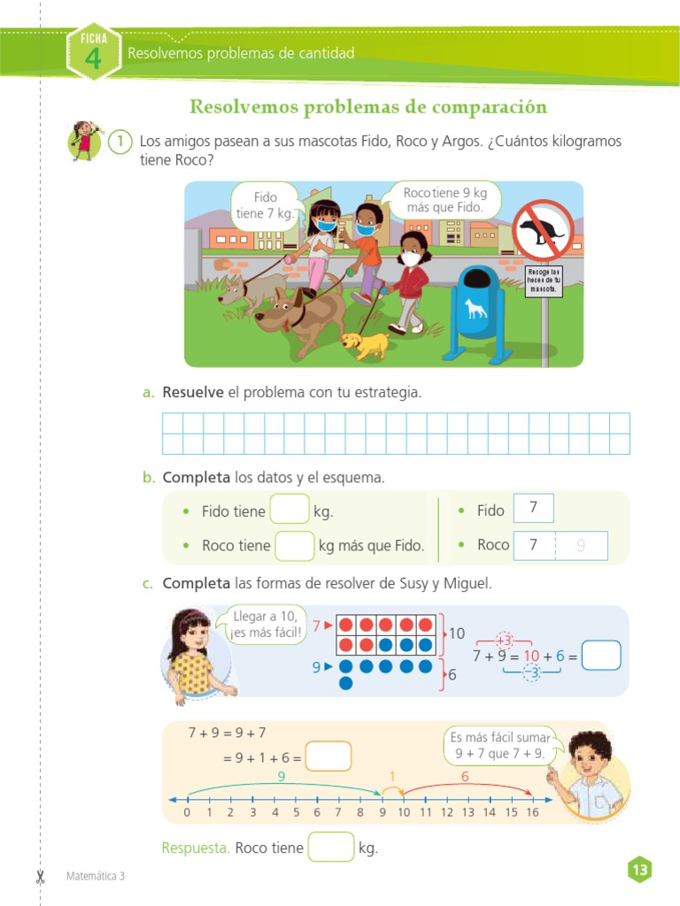 Cuadernillo Matematica 3 Primaria 3-15-16 | PDF | Matemáticas