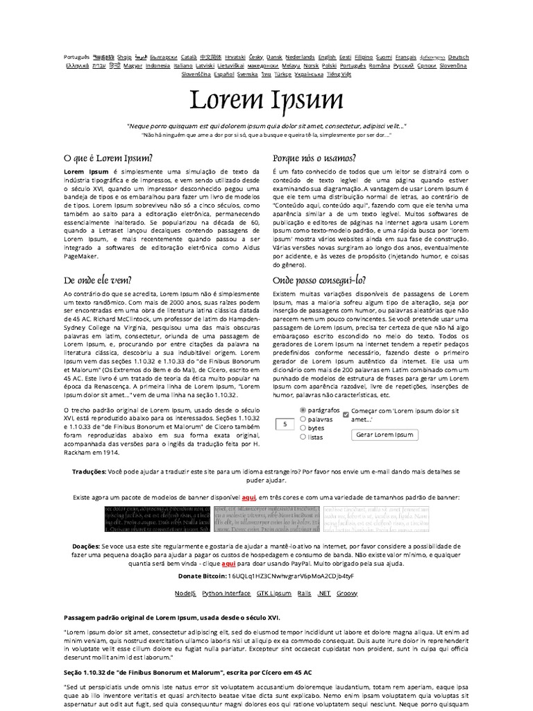 Lorem Ipsum - All The Facts - Lipsum Generator | PDF