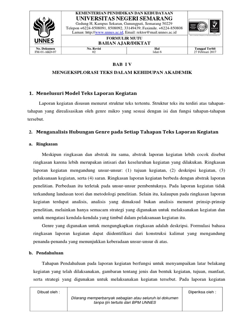 Bab Iv Menyusun Teks Proposal Dan Laporan Kegiatan | PDF