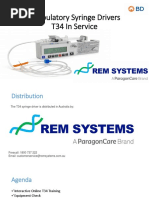 McKinley T34 Syringe Pump Manual | PDF | Syringe | Intravenous Therapy
