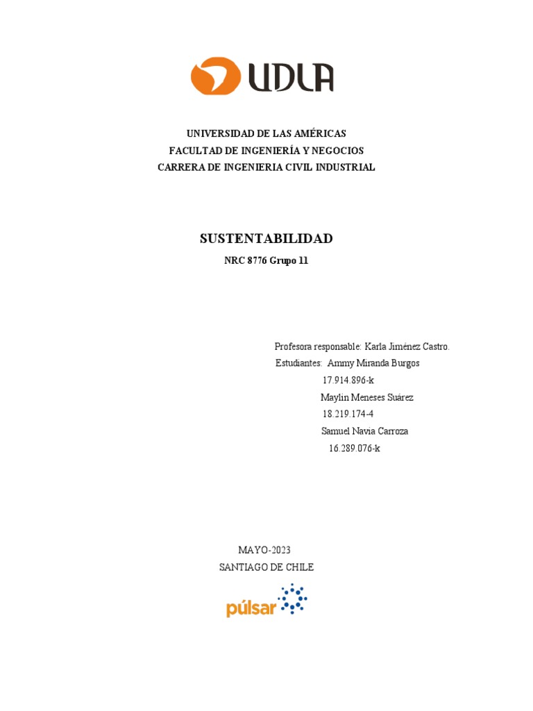 Trabajo Corregido Sustentabilidad | PDF