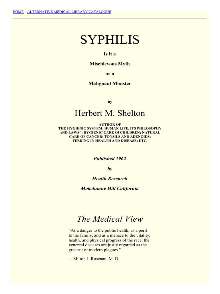 Syphilis | PDF