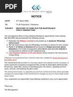 Memo Notice For Pool Maintenance | PDF | Home & Garden