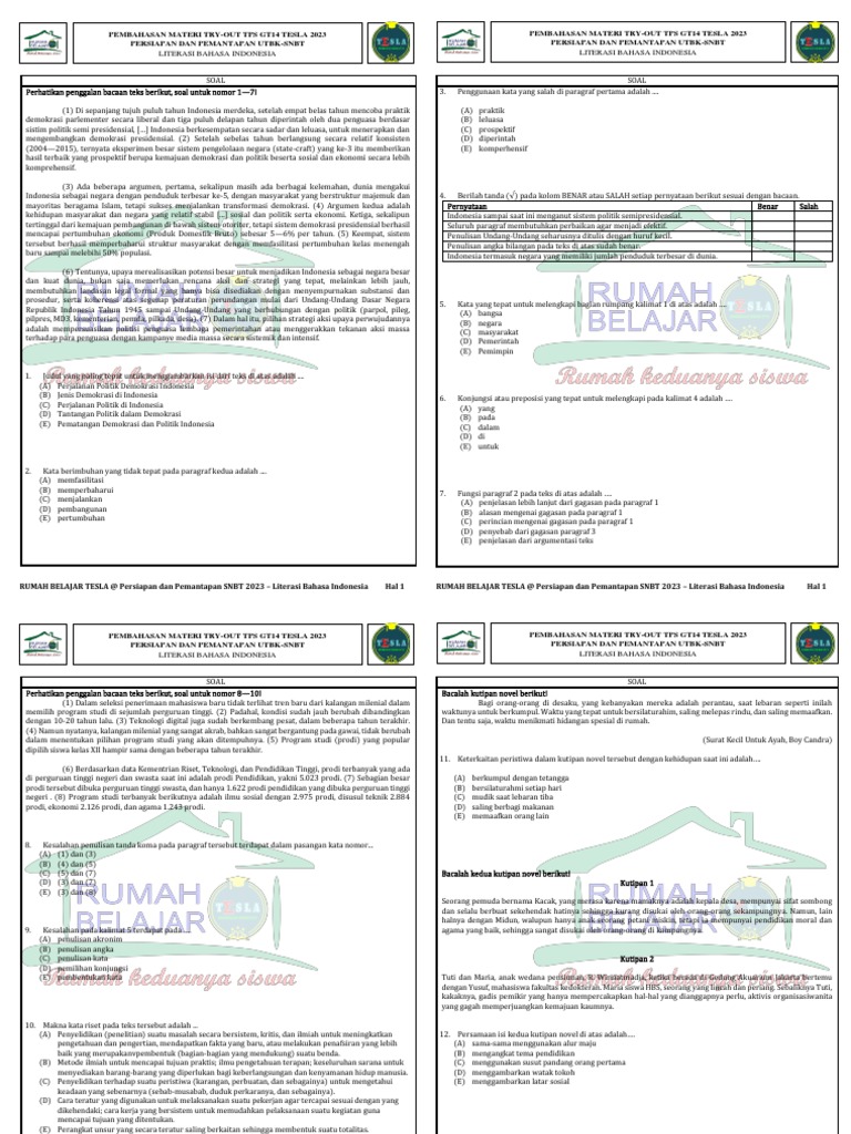 Soal Gt15 To Tps '23 Lbi | PDF