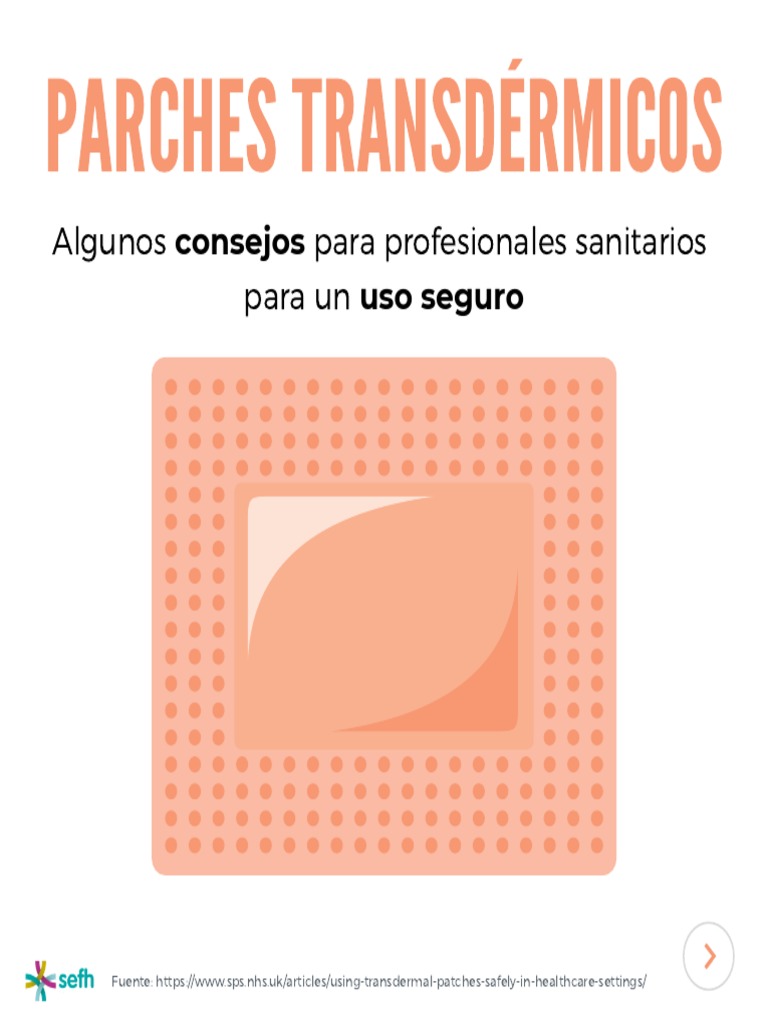 Consejos Parches Transdermicos | PDF | Medicamentos con receta ...