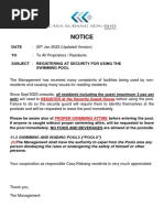Lift Repair Notice for Blocks D, I, J, K, G | PDF