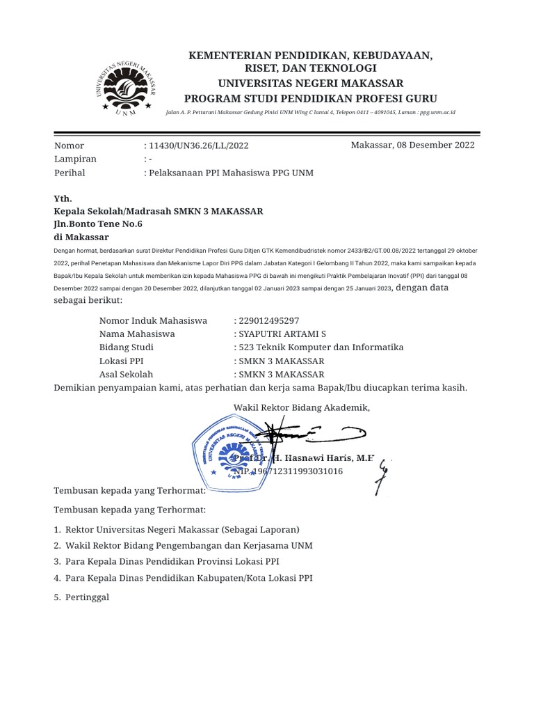 Cetak Surat PPI | PDF