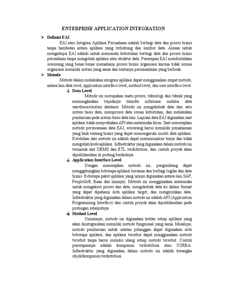 Enterprise Application Integration | PDF