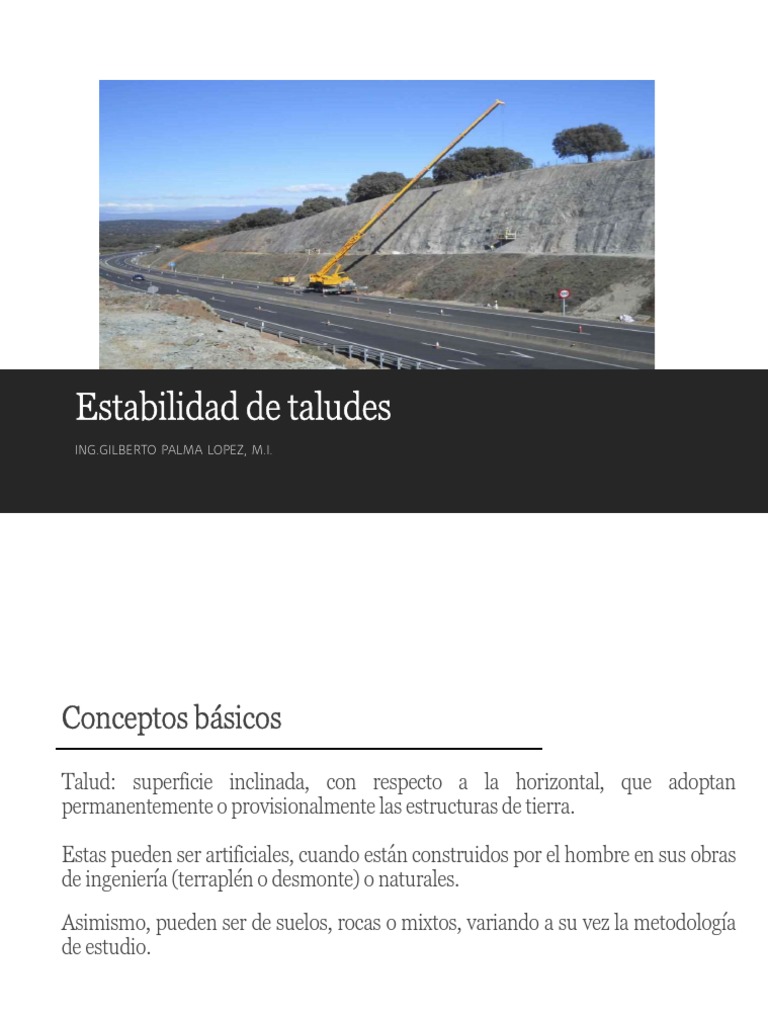Estabilidad de Taludes | PDF | Ciencias de la Tierra | Física Aplicada e Interdisciplinaria